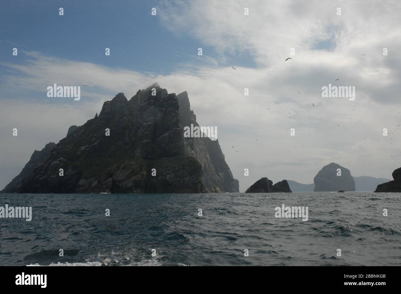 BORERAY and STAC LEE, ST KILDA, OUTER HEBRIDES, SCOTLAND Stock Photo ...