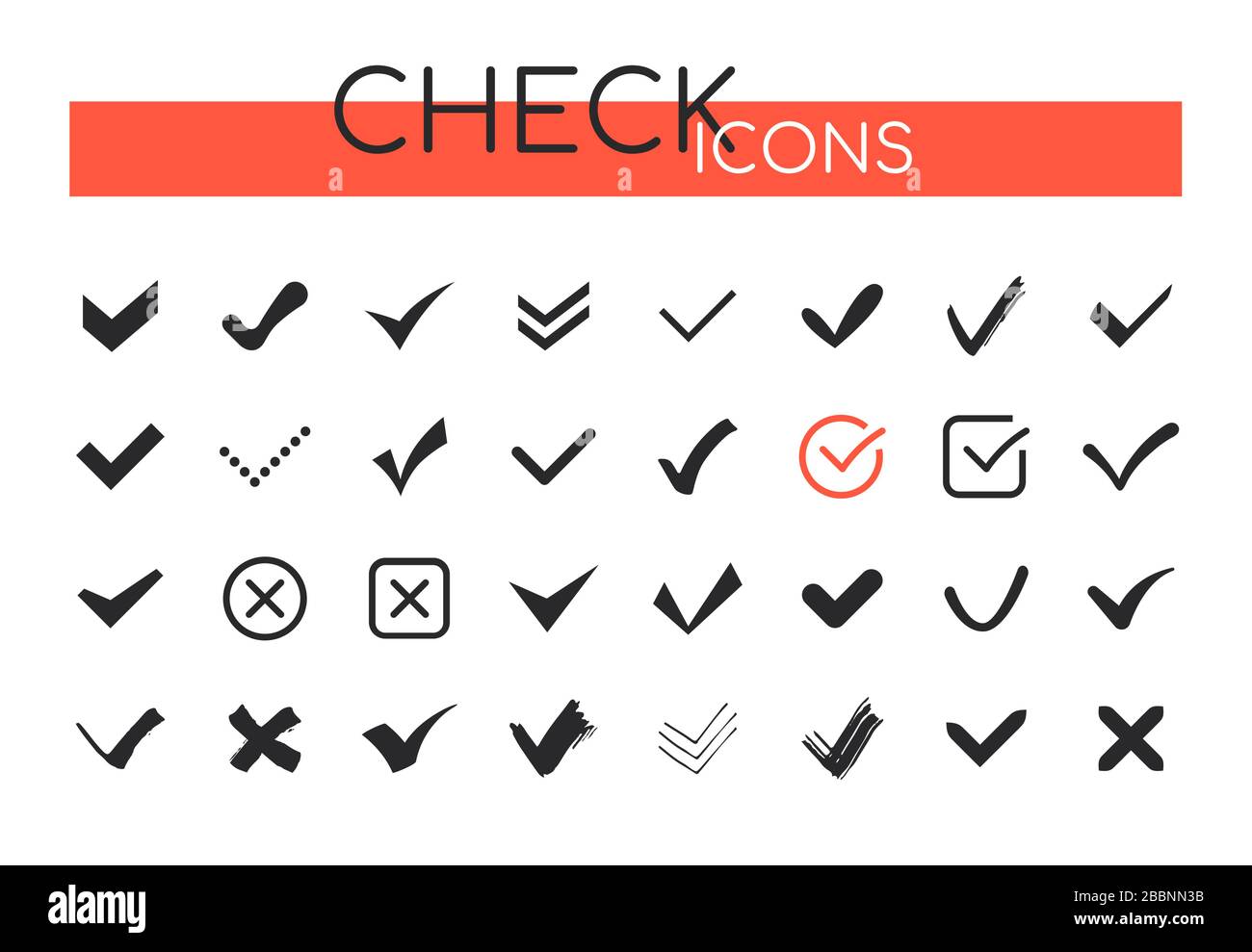 Check marks box Stock Vector Images - Alamy