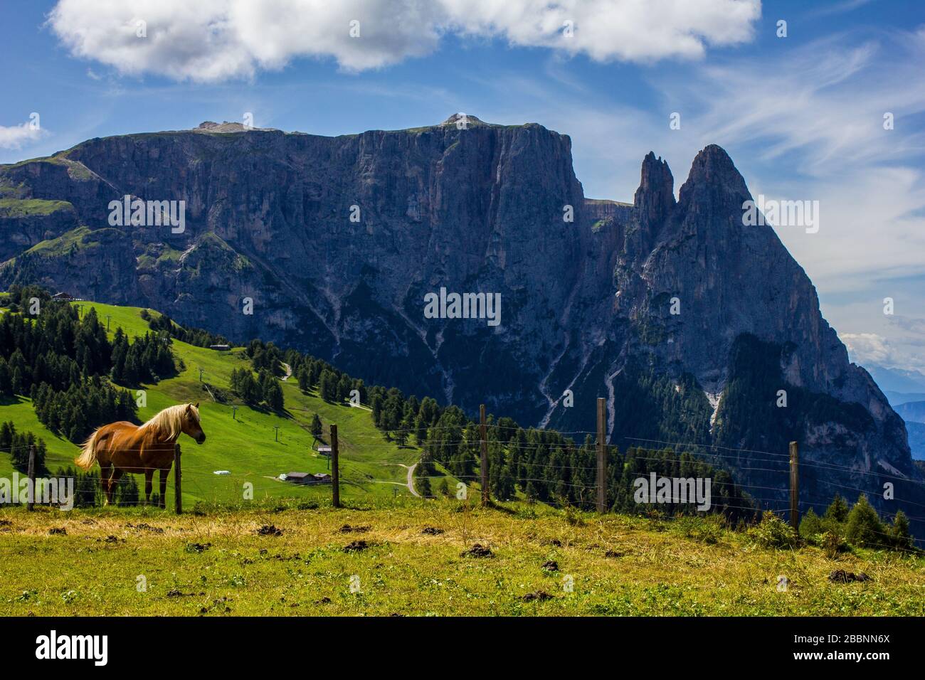 Schlern and santner peak hi-res stock photography and images - Alamy