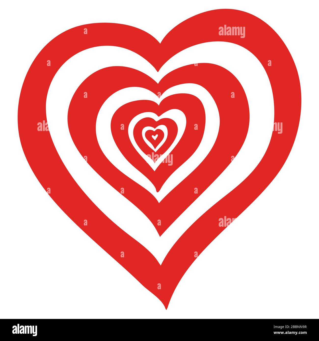 Hand drawn doodle heart. Valentine's day decor element for card, poster ...