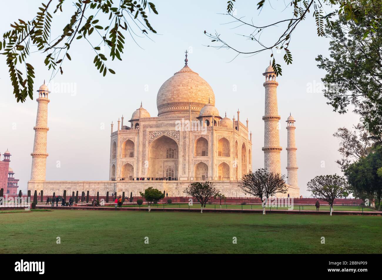 Taj Mahal in the park, Agra, Uttar Pradesh, India Stock Photo - Alamy