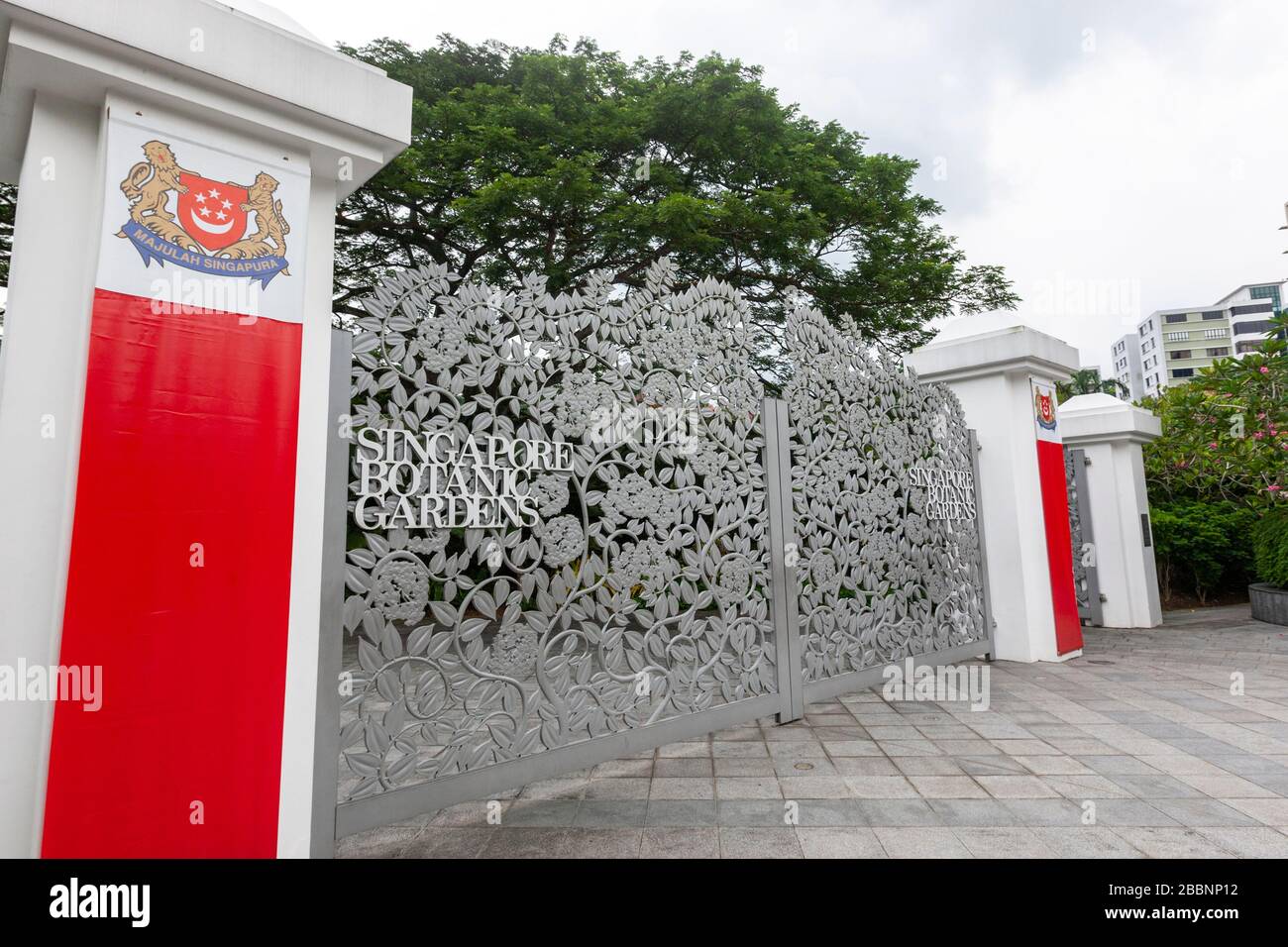 Main gate of Singapore Botanic Gardens, Singapore Stock Photo - Alamy