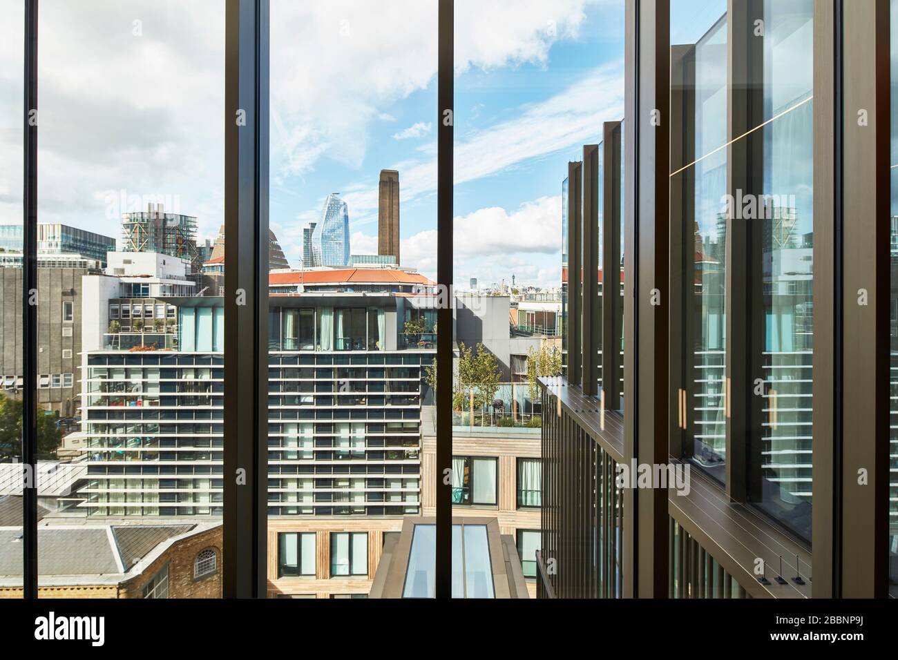 View from window. Native Bankside Hotel, Bear Gardens, London, United ...