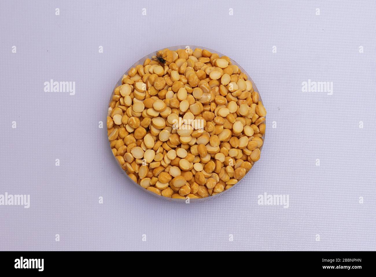 Yellow color split raw Chana dal or chickpeas lentils Stock Photo - Alamy
