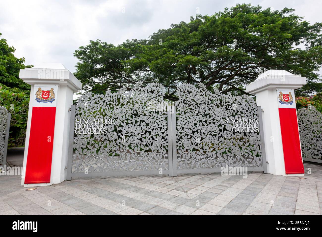 Main gate of Singapore Botanic Gardens, Singapore Stock Photo - Alamy