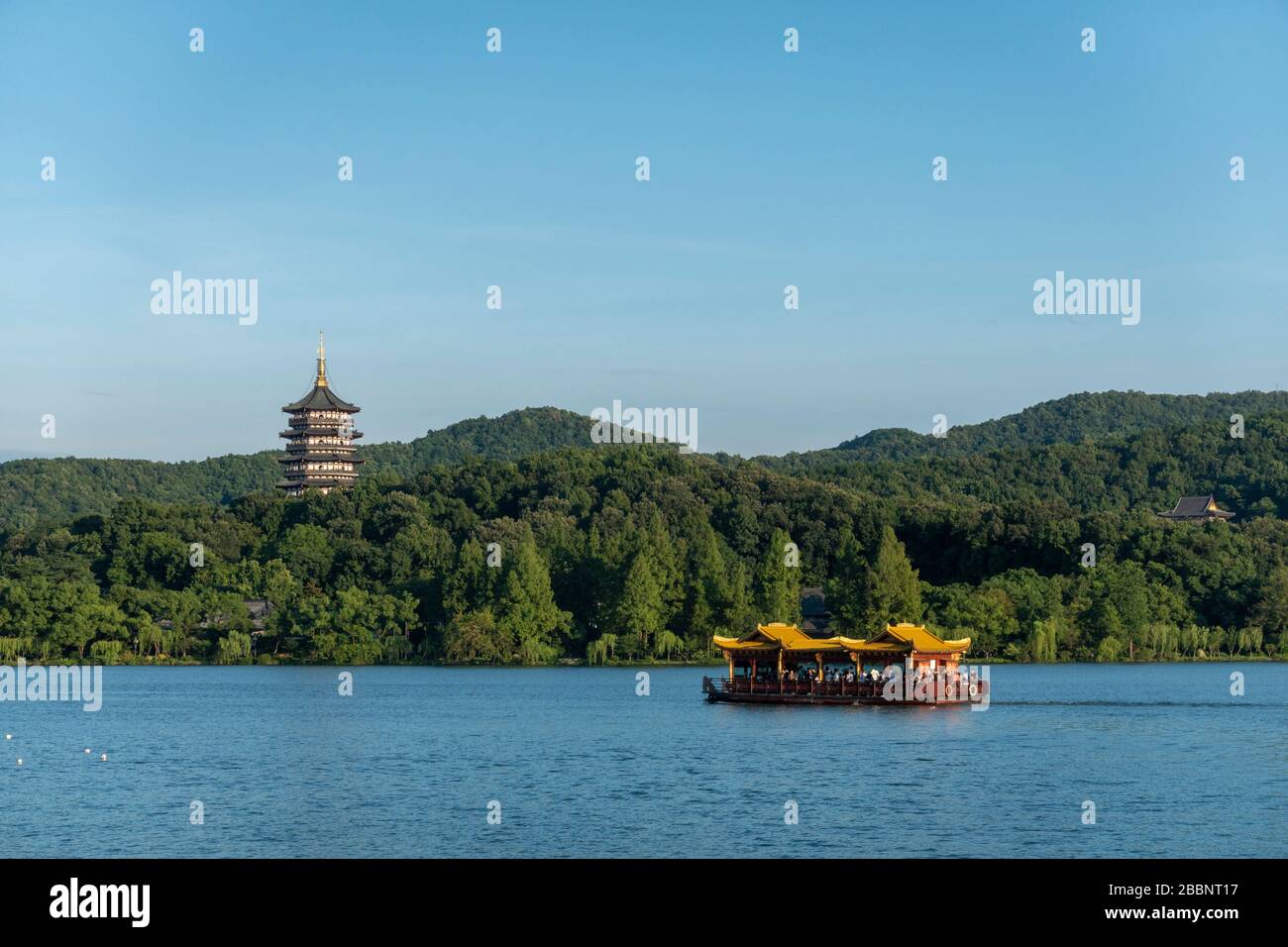 view of Leifeng Pagoda, West Lake in Hangzhou, China Stock Photo - Alamy