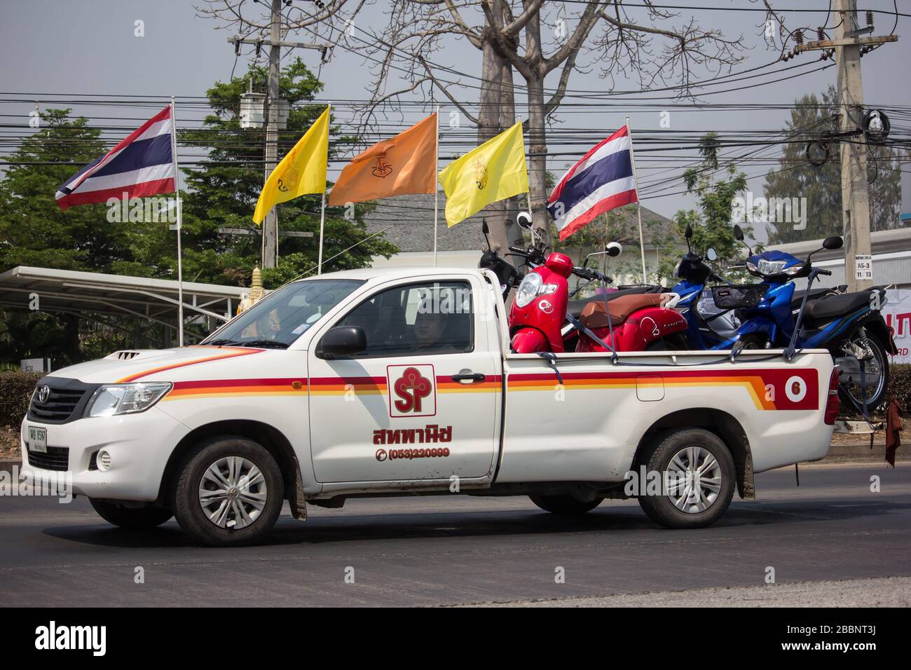 Chiangmai, Thailand - March 4 2020: Private Toyota Hilux Vigo Pickup ...