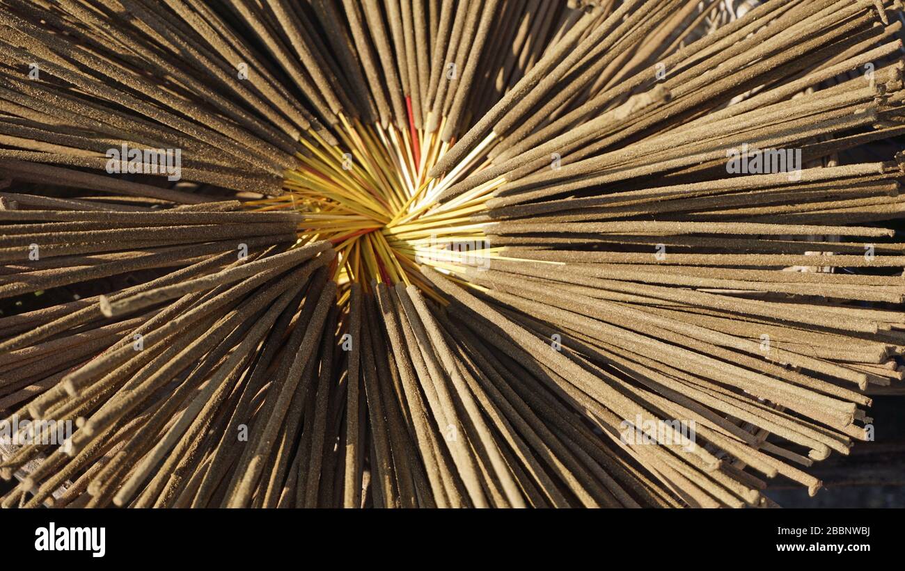 factory producing colorful incense sticks in vietnam Stock Photo - Alamy