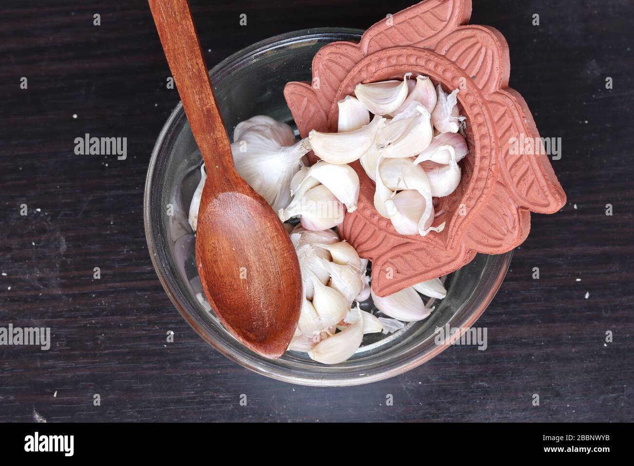One whole aromatic white garlic isolated on white background Stock ...