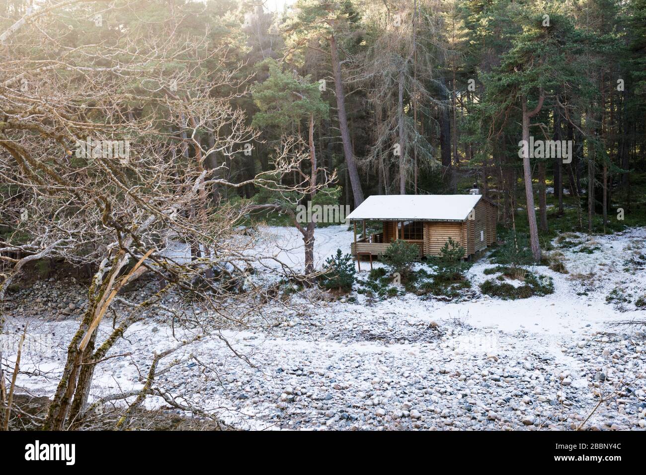 Snow scene captured near Ballater Scotland Stock Photo - Alamy