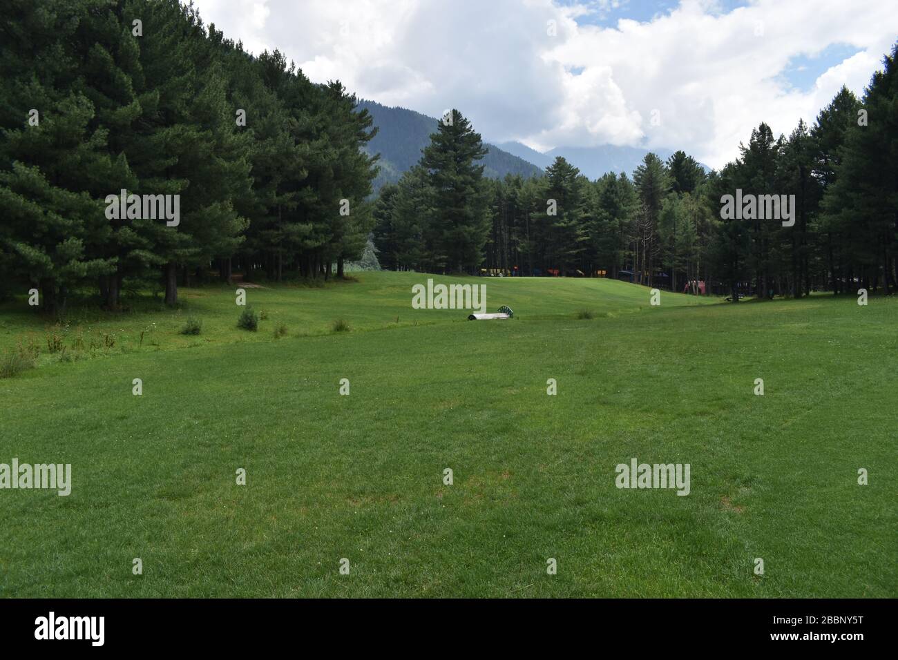 An eye catching view of golf course at Pahalgam Kashmir.This golf ...