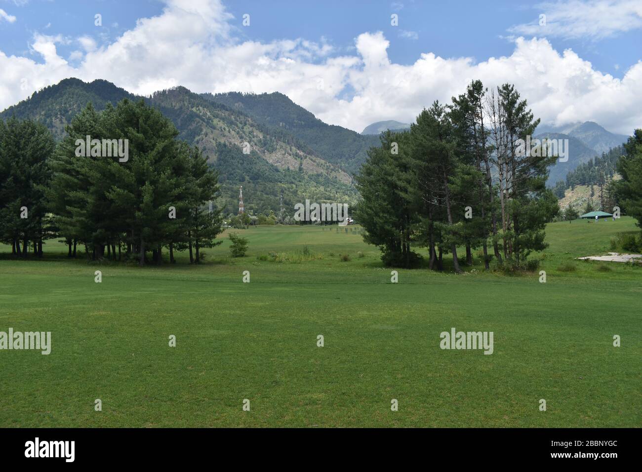 An eye catching view of golf course at Pahalgam Kashmir.This golf ...