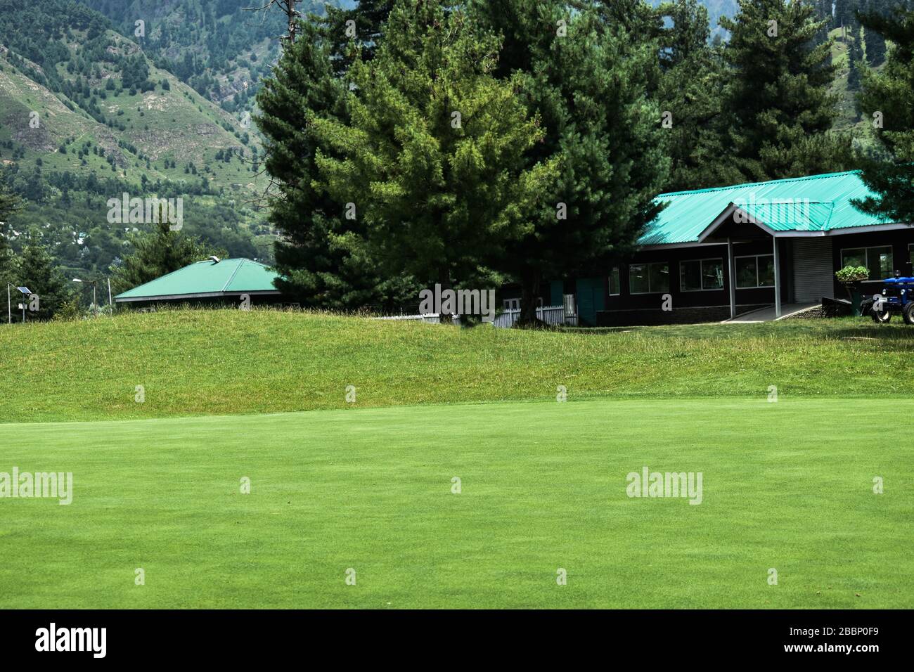 An eye catching view of golf course at Pahalgam Kashmir.This golf ...