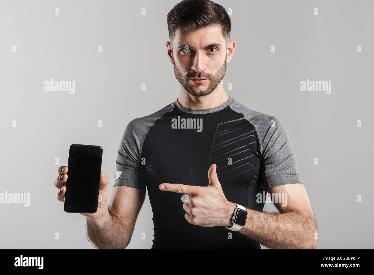 Man pointing muscles hi-res stock photography and images - Alamy