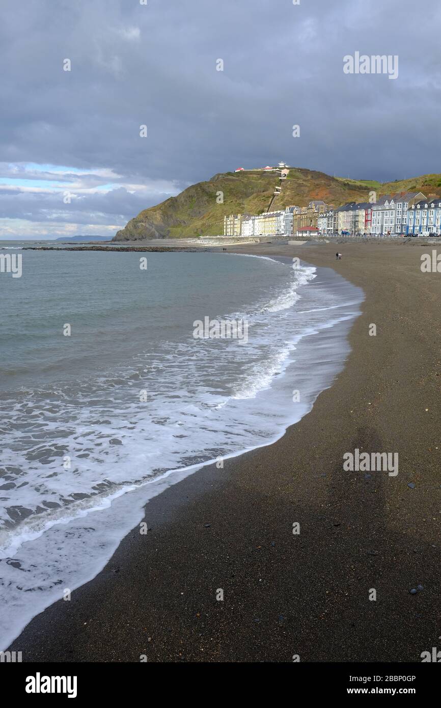 Aberystwyth waves hi-res stock photography and images - Alamy