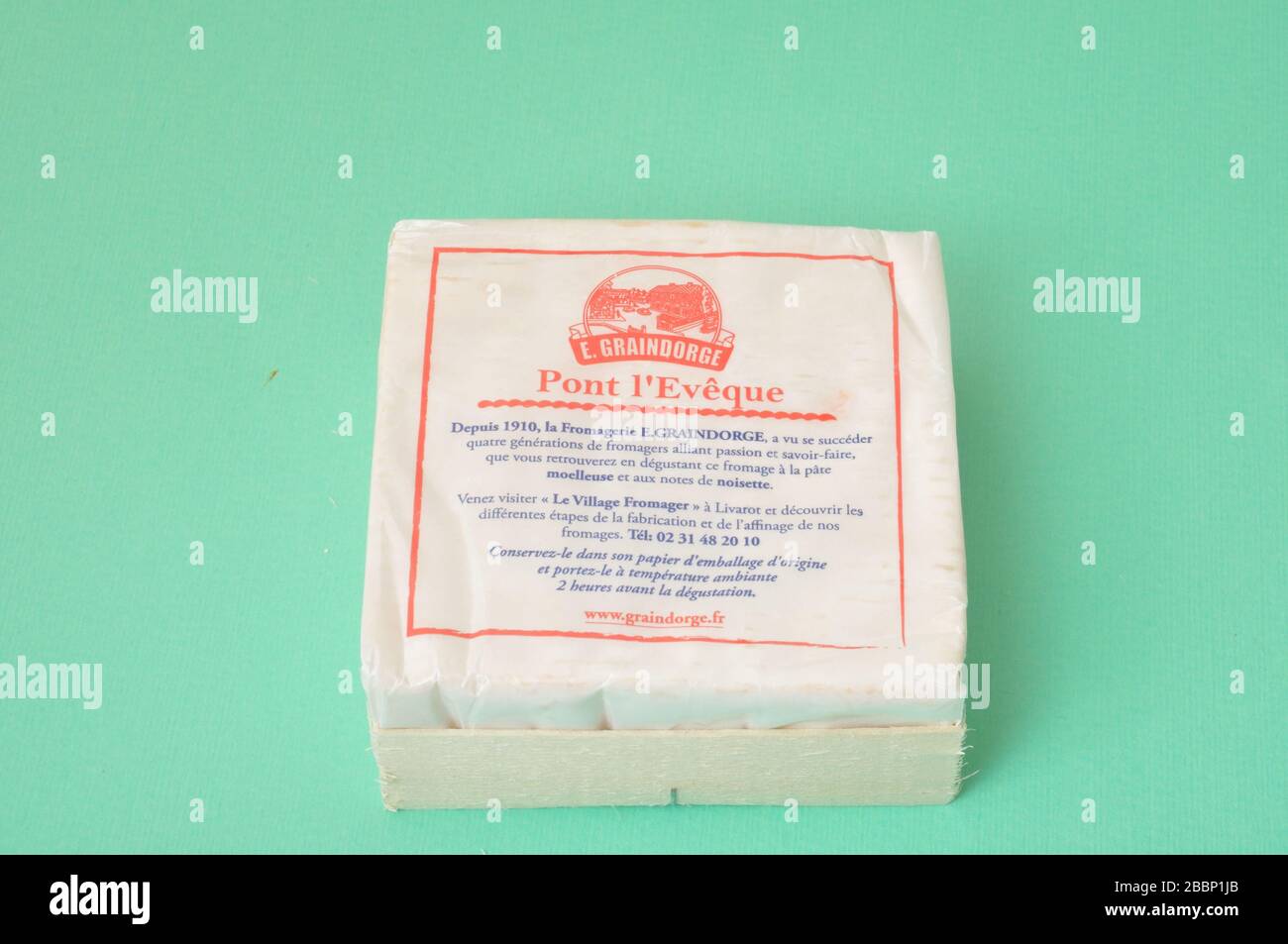 Pont l'Eveque, french cheese Stock Photo - Alamy