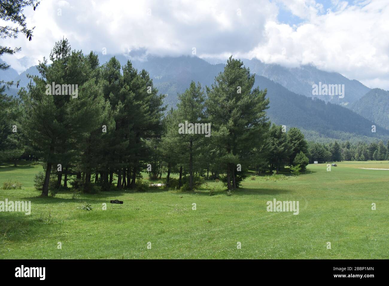 An eye catching view of golf course at Pahalgam Kashmir.This golf ...