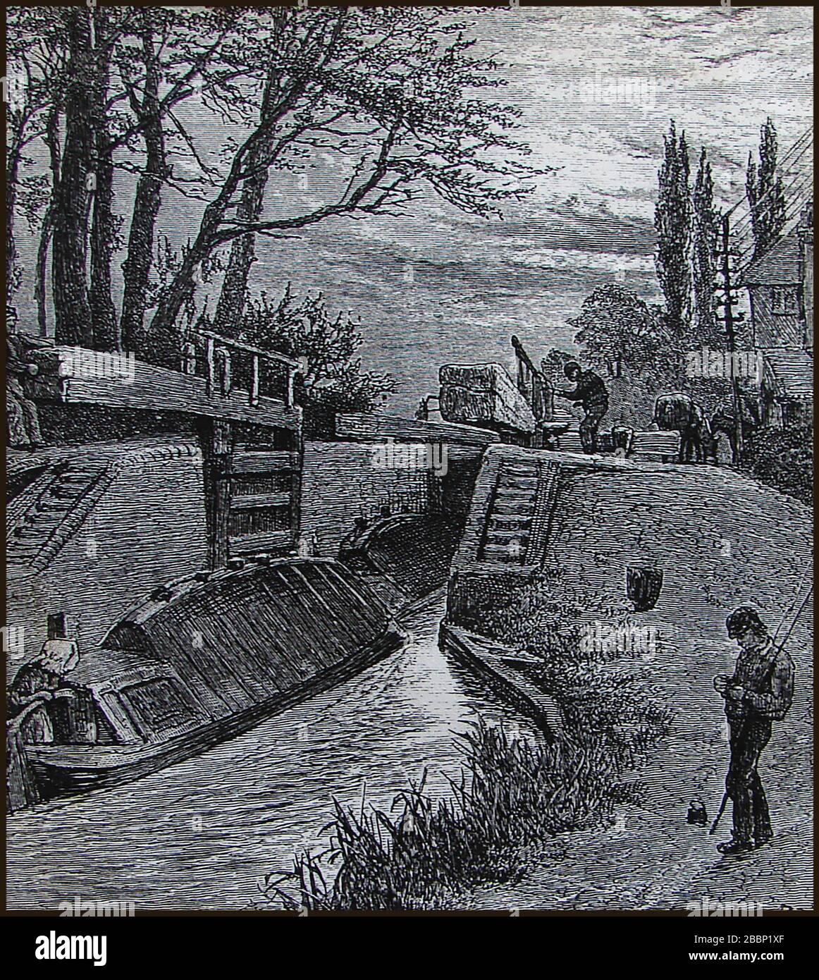 Canal barge 19th century hi-res stock photography and images - Alamy