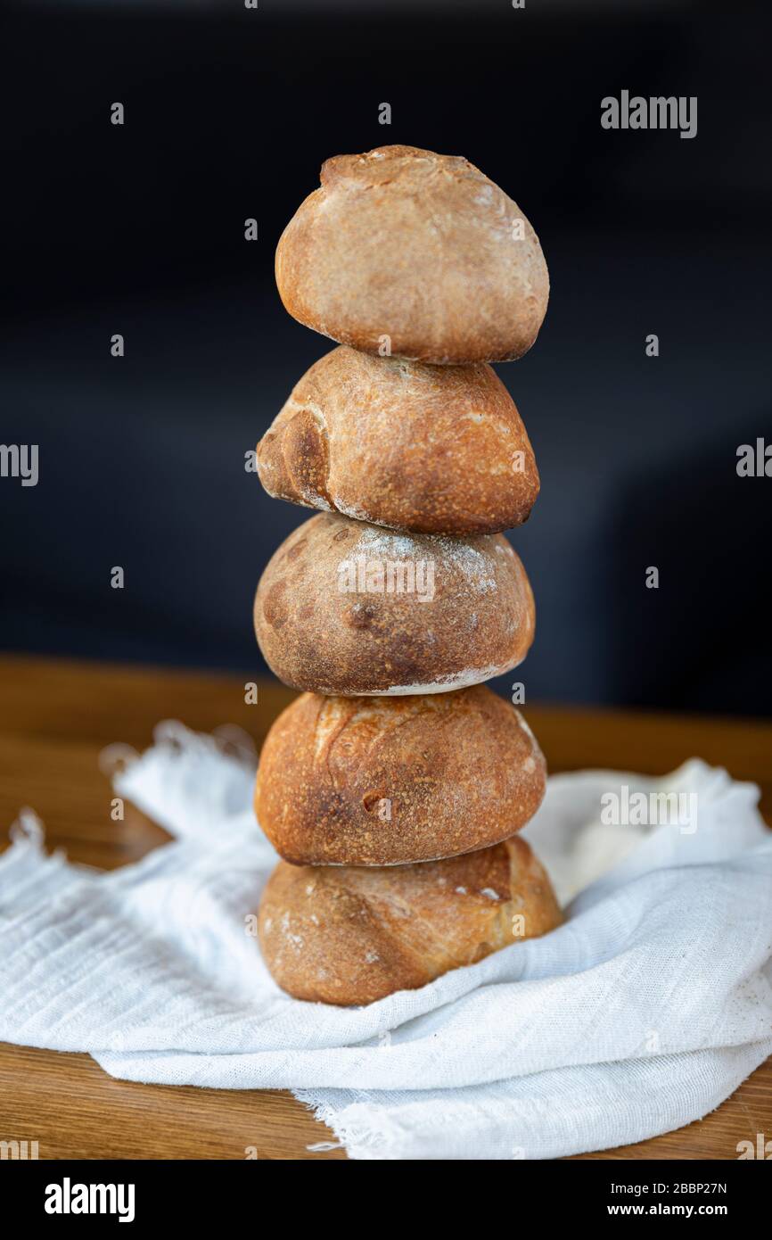 homemade sourdough small bread Stock Photo - Alamy