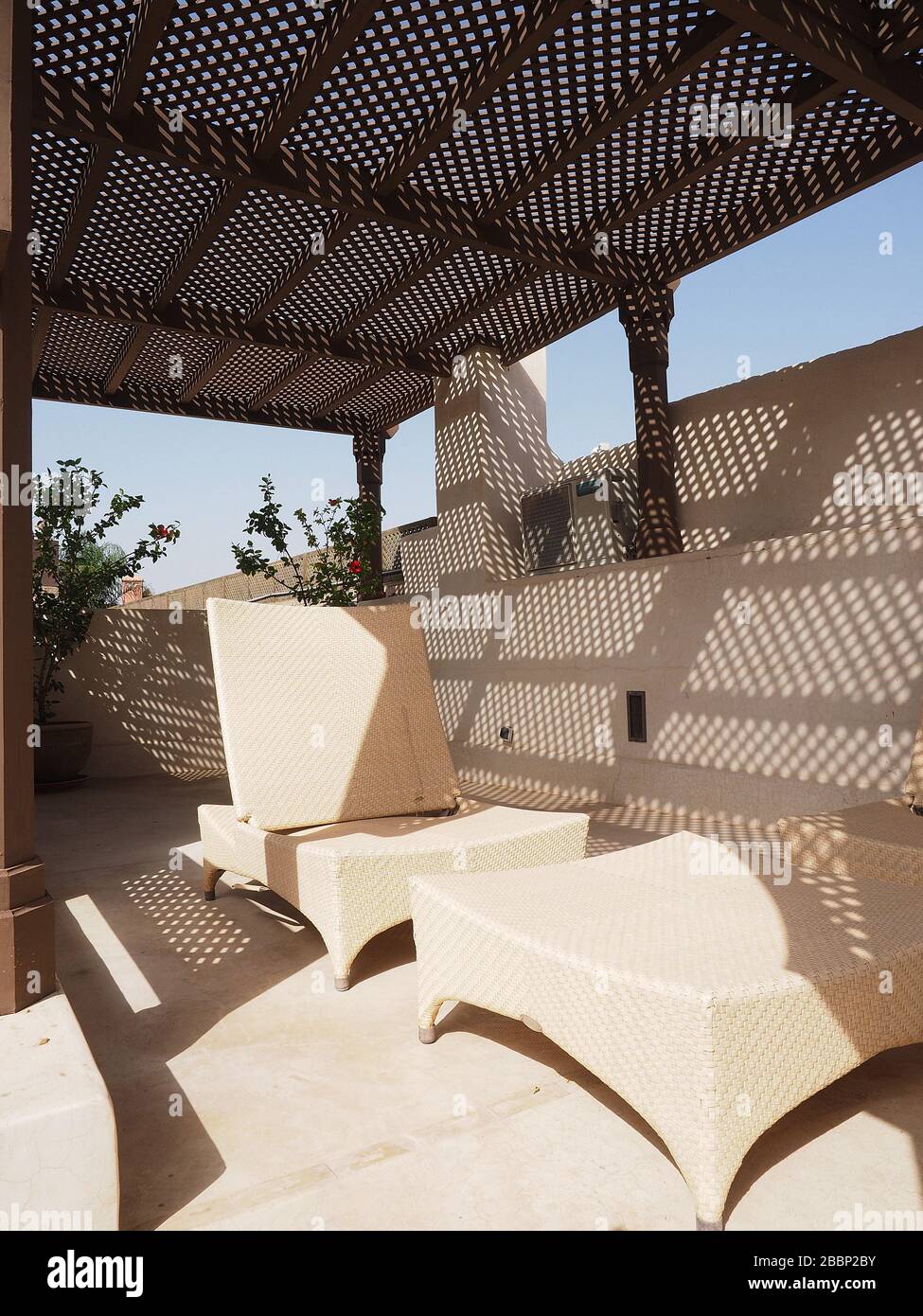 Interior of renovated private riad, Medina, Marrakech, Morocco, North ...