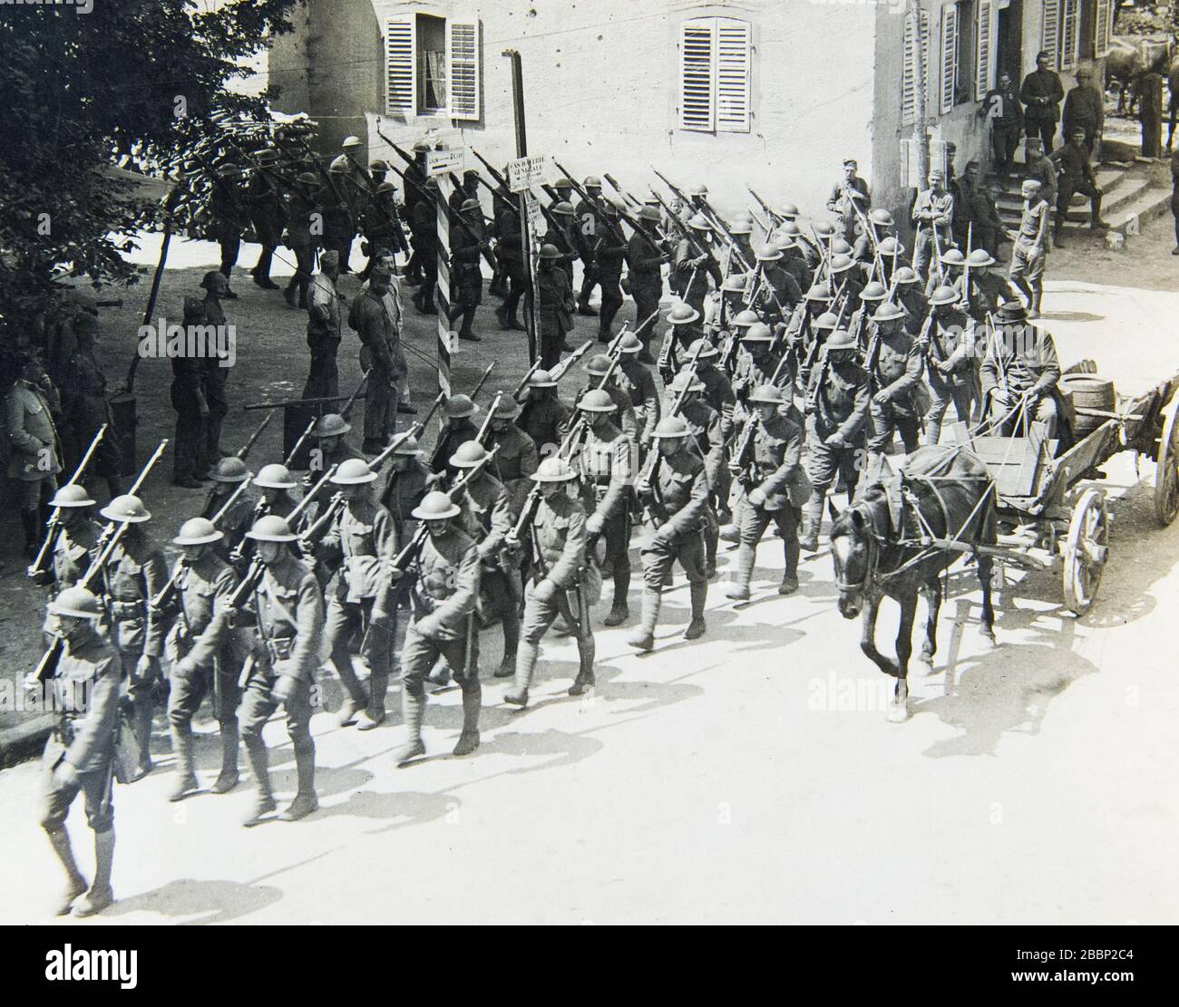 American Soldiers in Alsace, Company A, 125th Regiment, Infantry ...