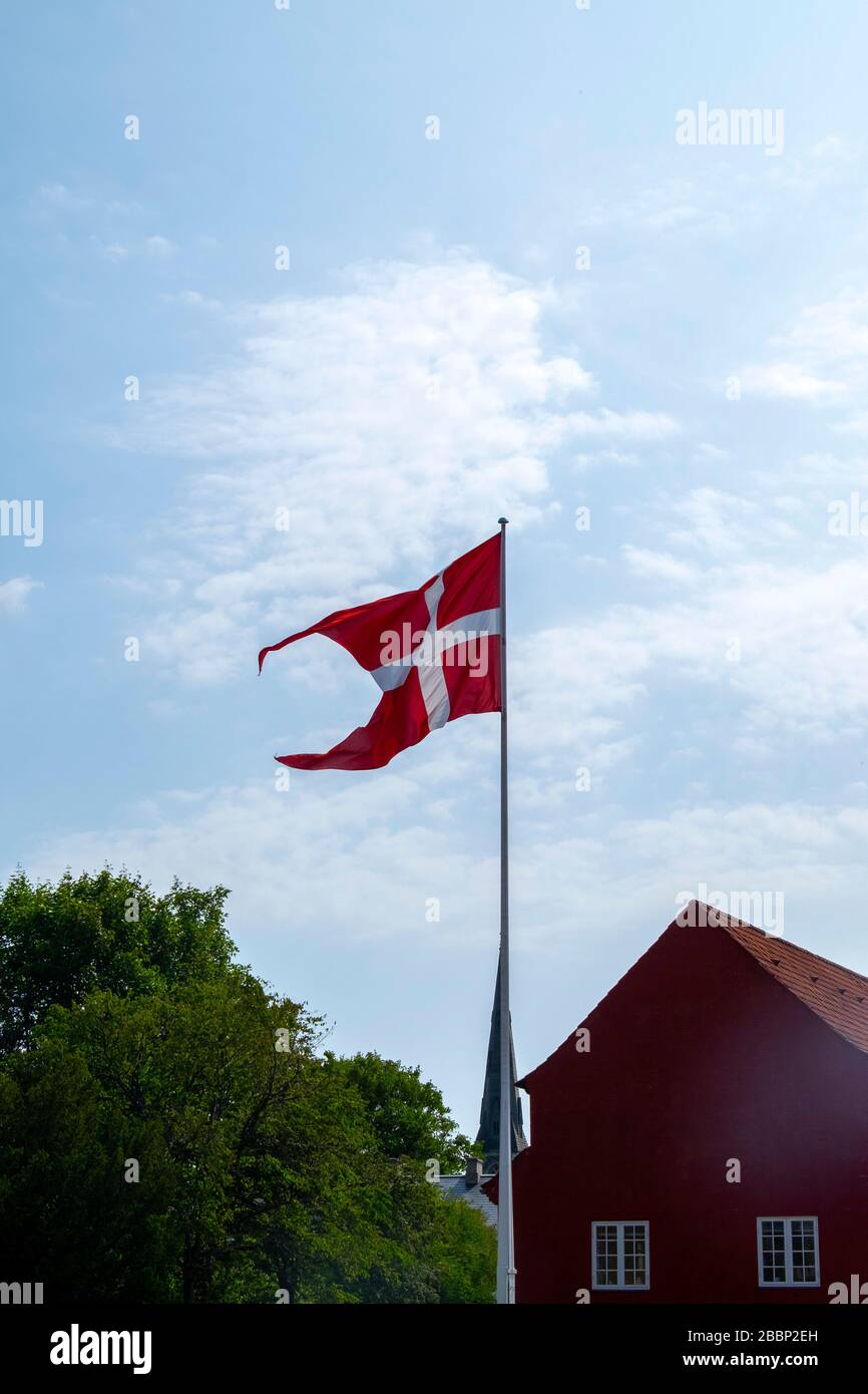 Danish national flags hi-res stock photography and images - Alamy