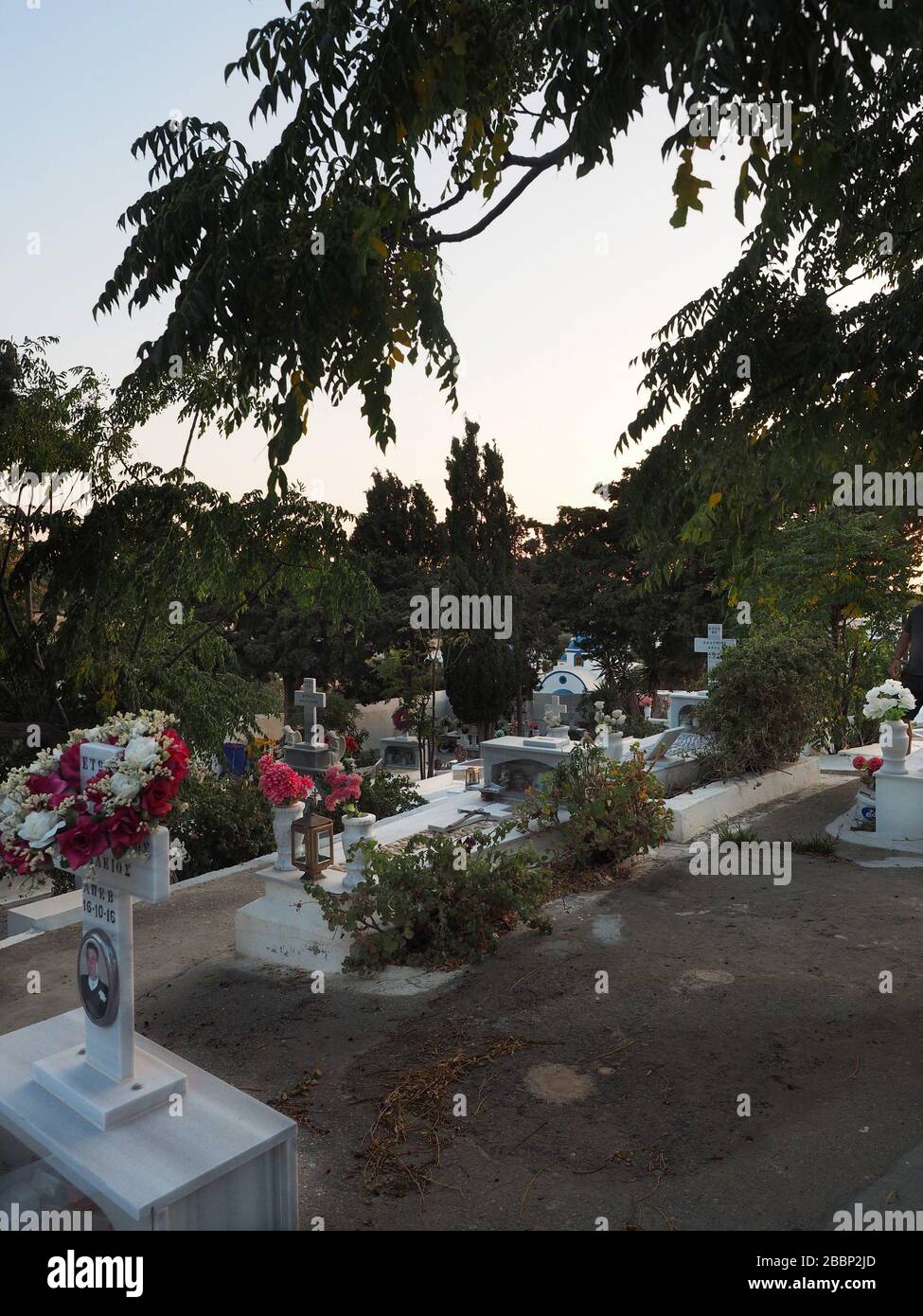 Cemetery, Lipsi Island, Twelve Islands, Aegean Sea, Greece, Europe ...