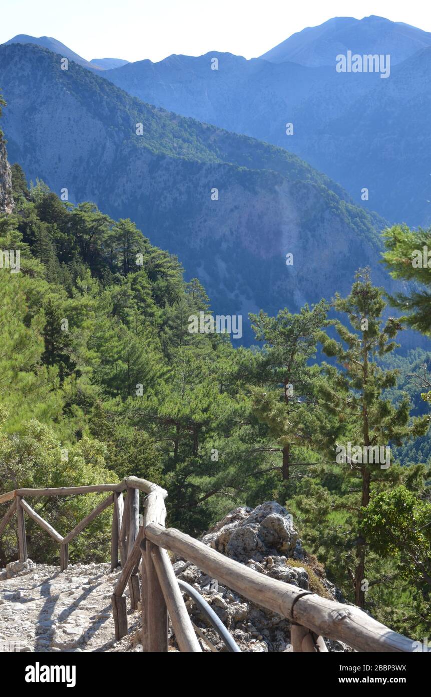 Samaria Gorge hike in Crete Stock Photo - Alamy