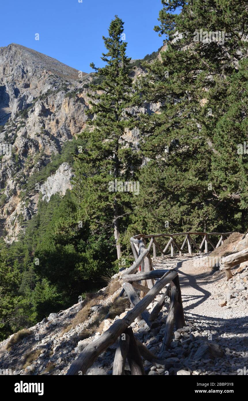 Samaria Gorge hike in Crete Stock Photo - Alamy