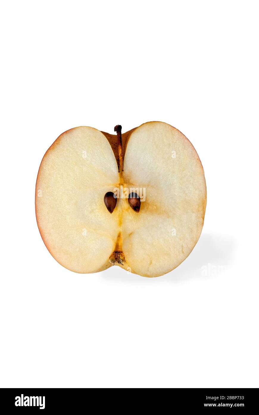 Apple on white background Stock Photo - Alamy