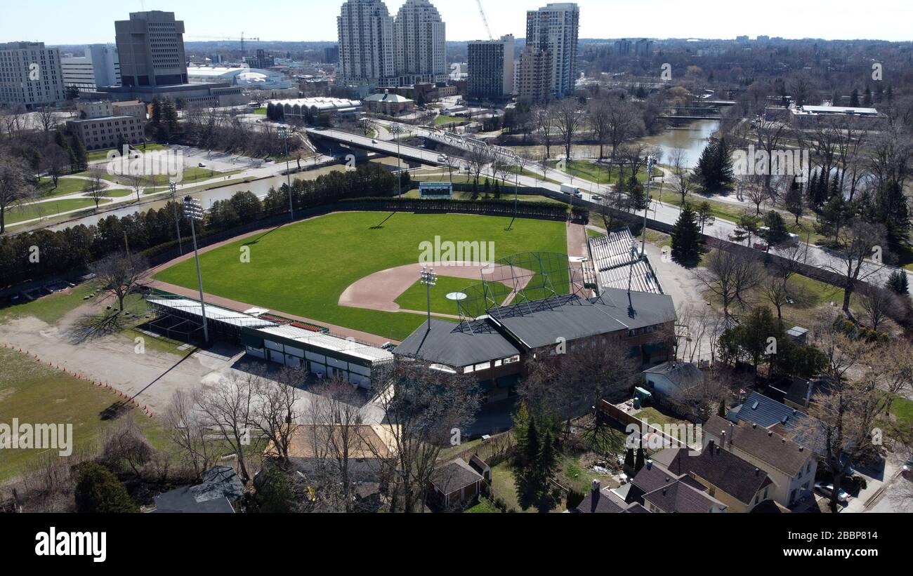 Labatt Memorial Park in London Canada Aerial, Oldest continually ...