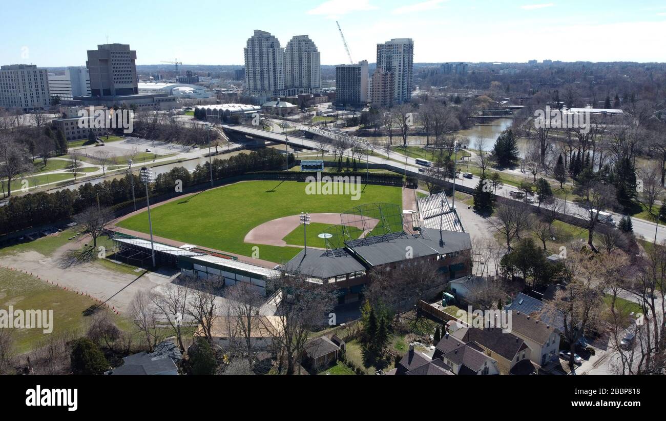 Labatt Memorial Park in London Canada Aerial, Oldest continually ...