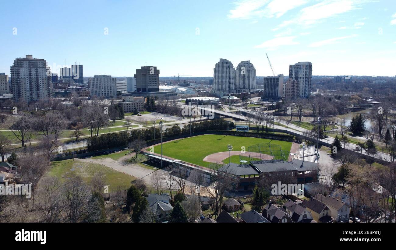 Labatt Memorial Park in London Canada Aerial, Oldest continually ...