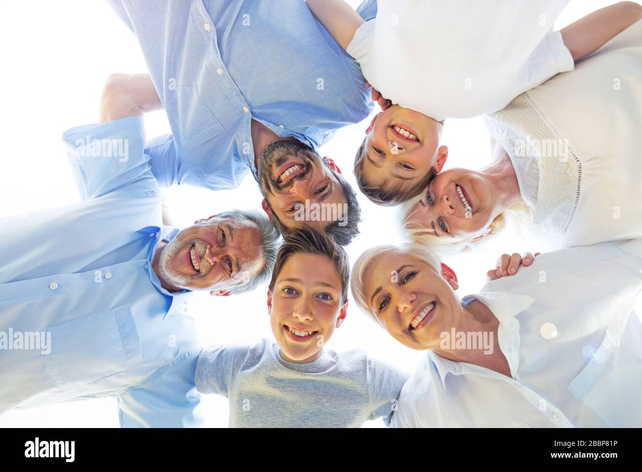 Family of three generations having fun together Stock Photo - Alamy
