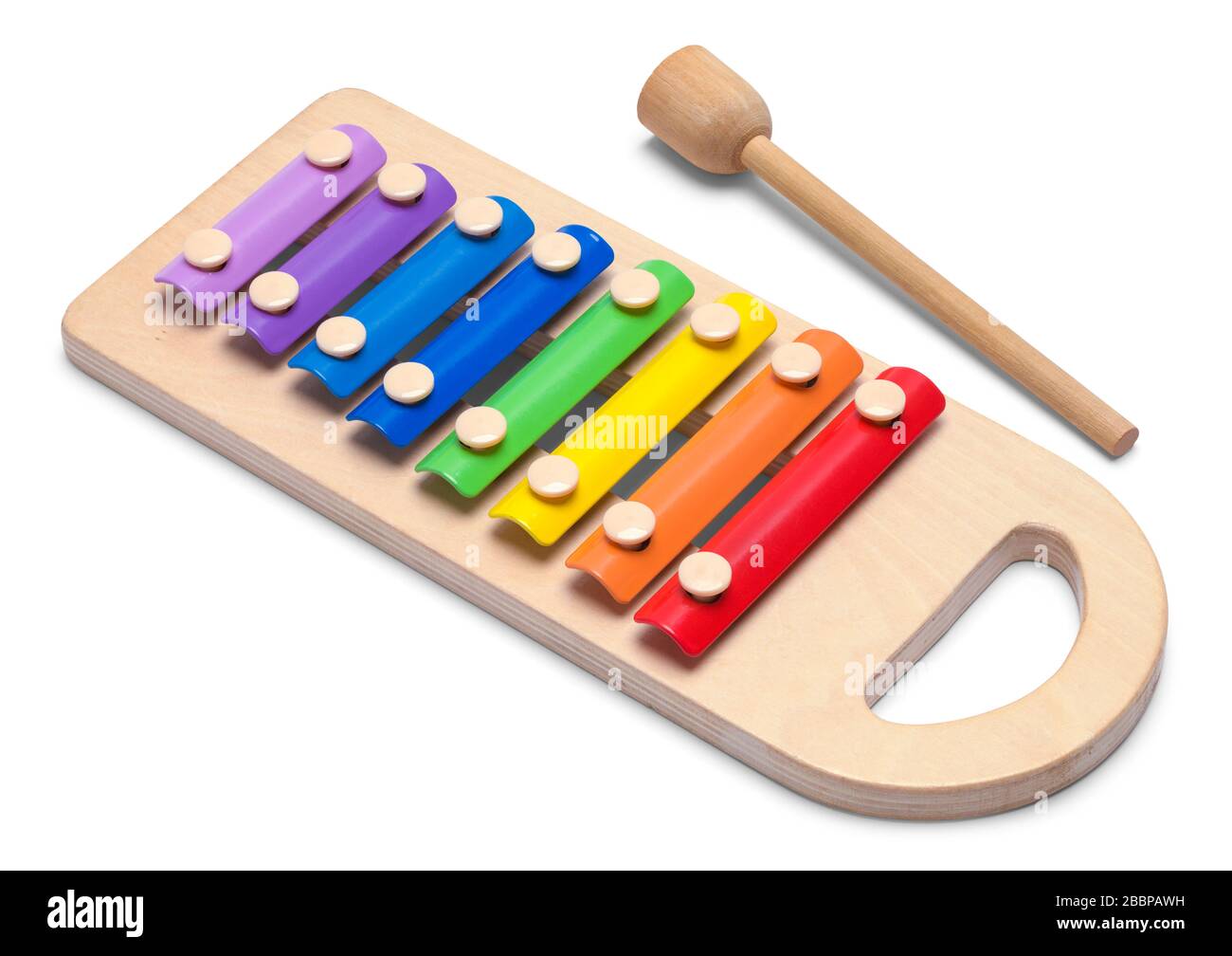 Colorful Musical Xylophone Isolated on White Background Stock Photo - Alamy