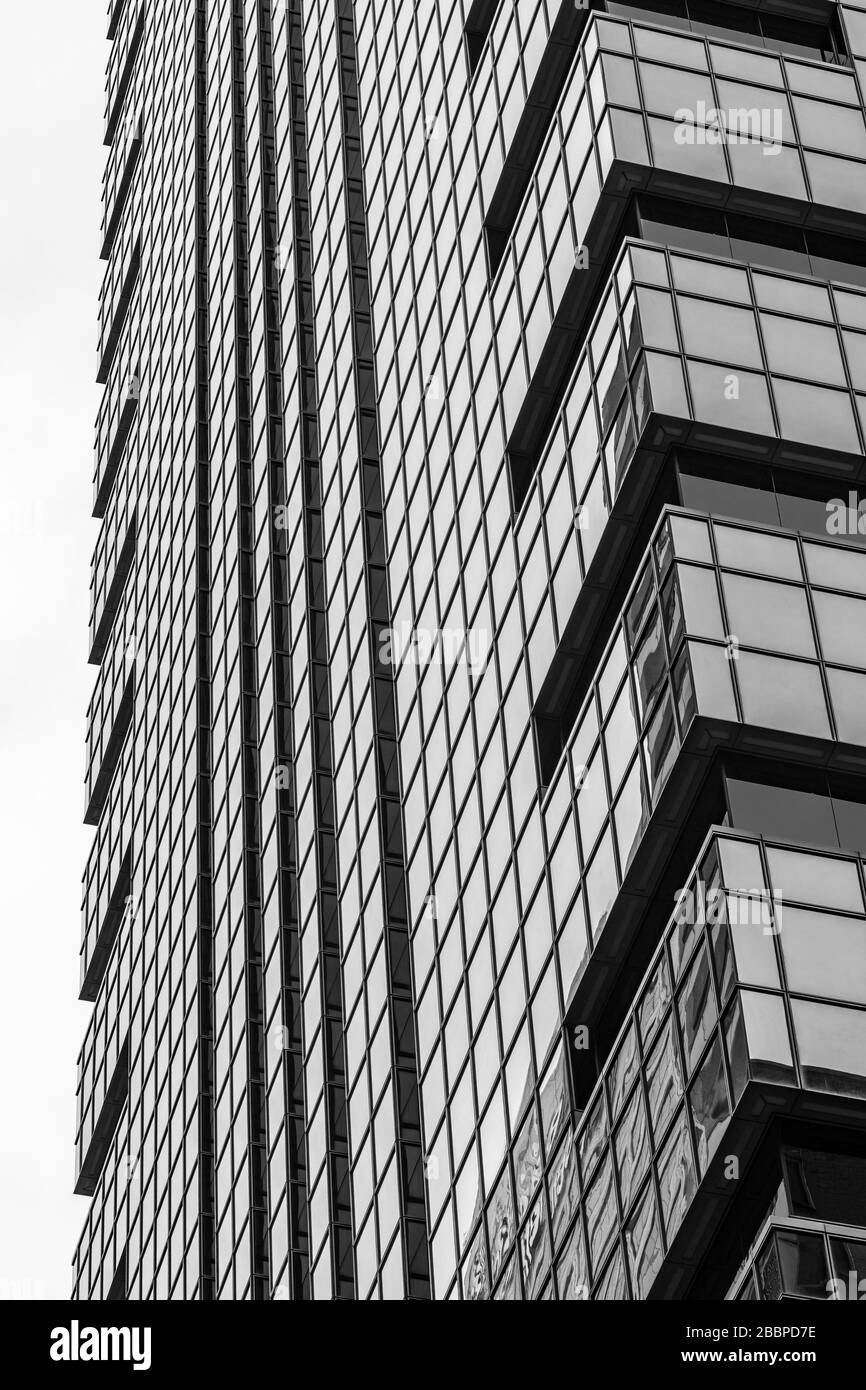 The criss cross glass curtainwall of the G. Fred DiBona Jr Building on ...