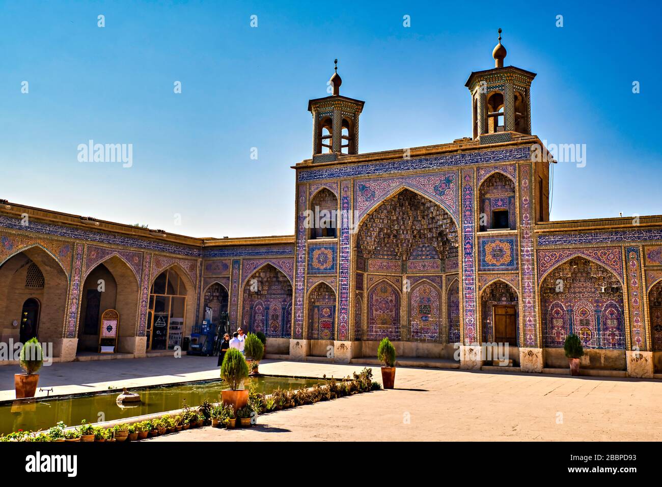 Nasir-ol-molk Mosque or Pink Mosque in Shiraz, Iran Stock Photo - Alamy