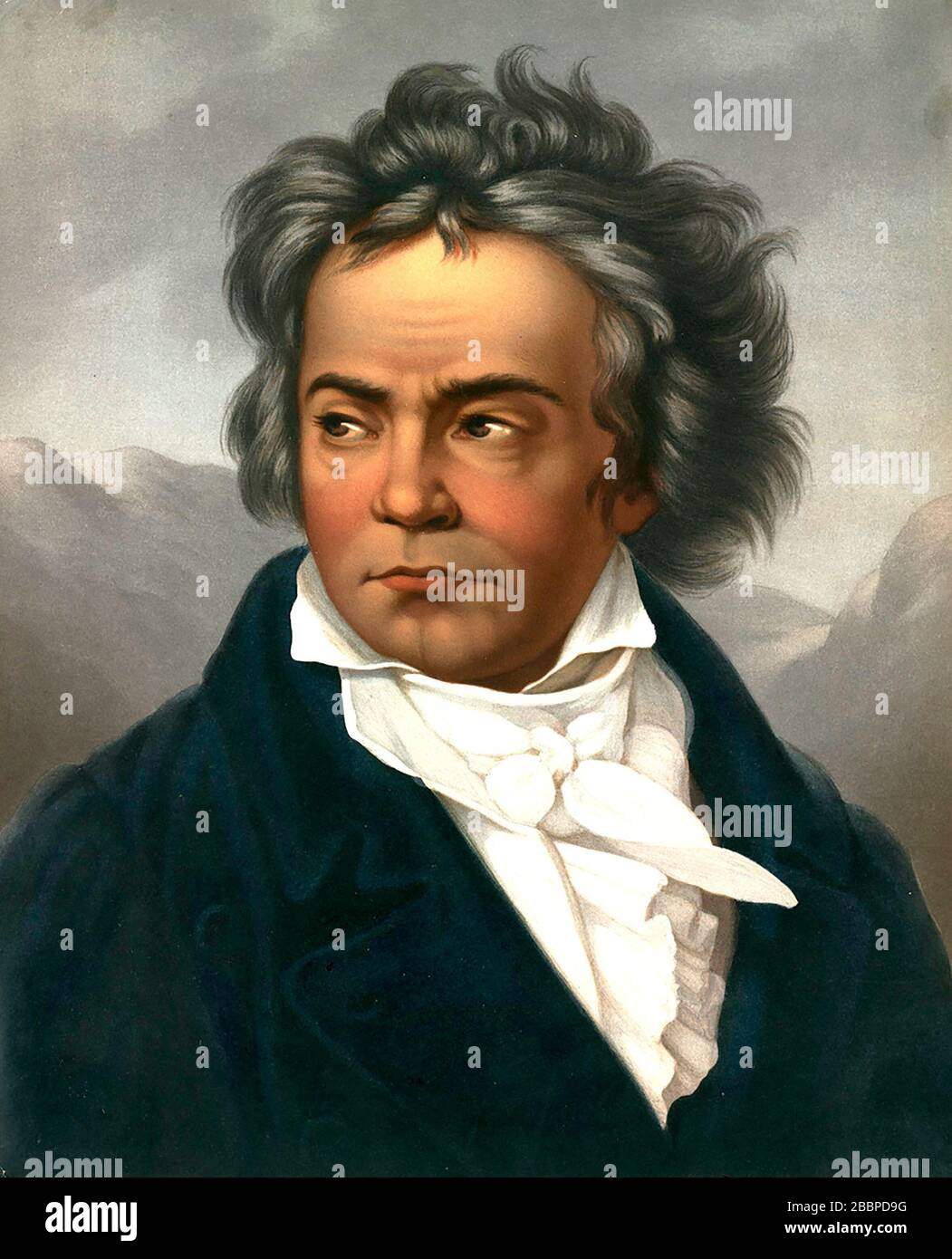 LUDWIG van BEETHOVEN (1770-1827) German composer about 1818 Stock Photo ...