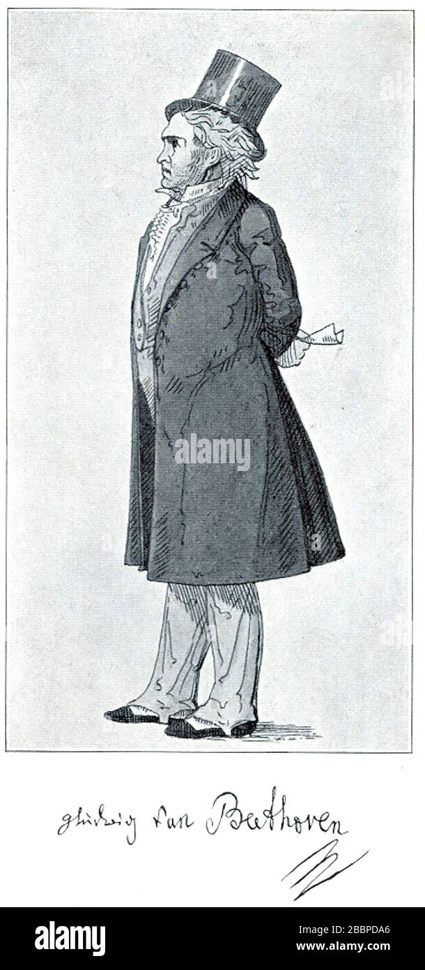 LUDWIG van BEETHOVEN (1770-1827) German composer about 1812 Stock Photo ...