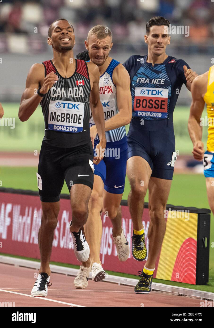 DOHA - QATAR - SEP 29: Brandon McBride (CAN) competing in the 800m semi ...