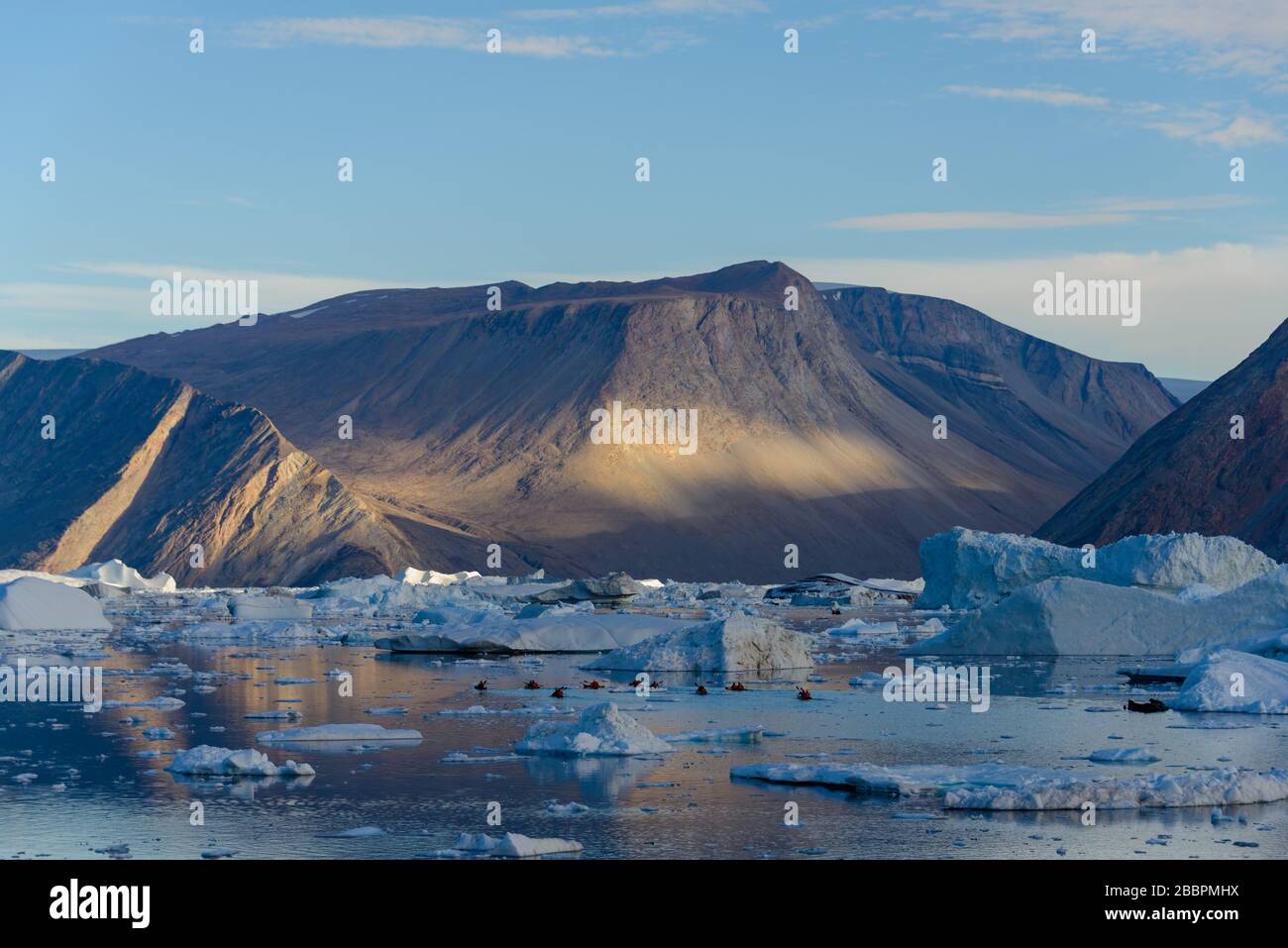 Landscape with iceberg in Greenland at summer time. Sunny weather Stock ...