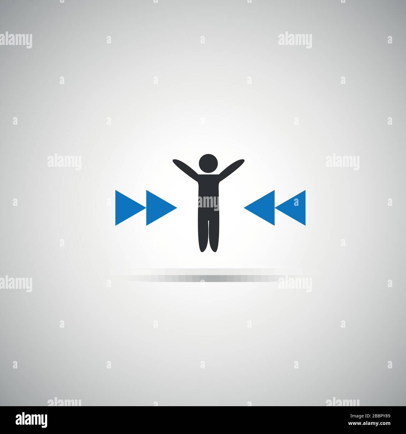 vector multimedia icon with a blue man Stock Vector Image & Art - Alamy