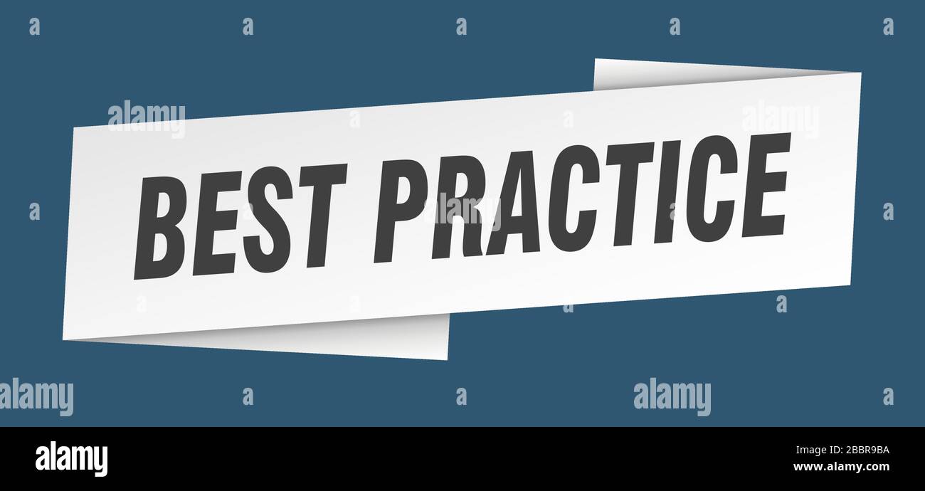 best practice banner template. best practice ribbon label sign Stock ...
