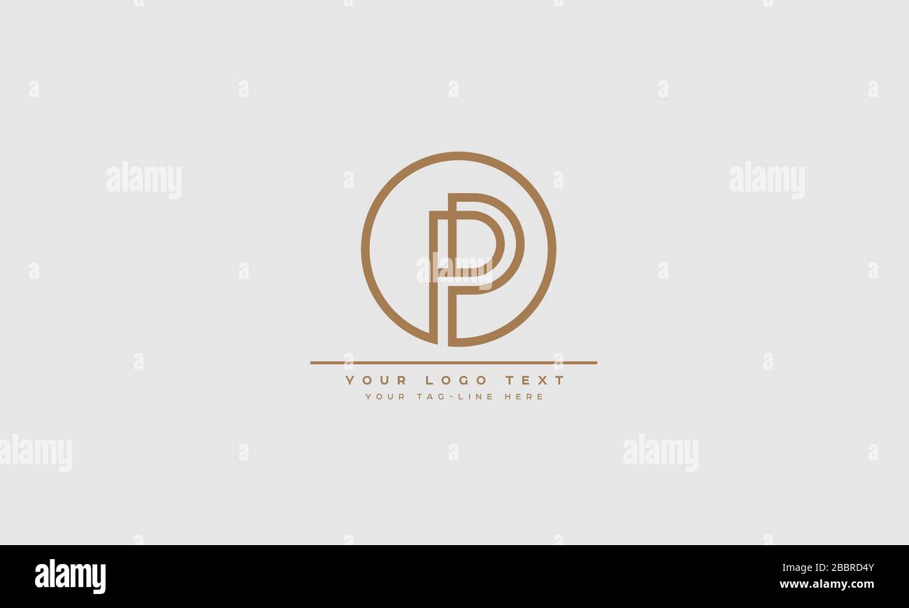 ABSTRACT LOGO P, PP ALPHABET LETTERS DESIGN Stock Vector Image & Art ...