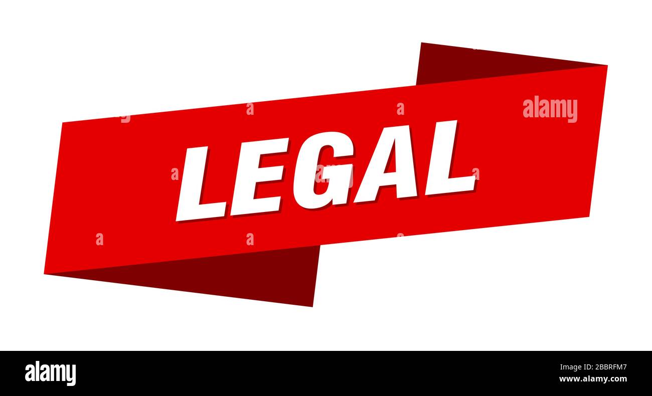 legal banner template. legal ribbon label sign Stock Vector Image & Art ...