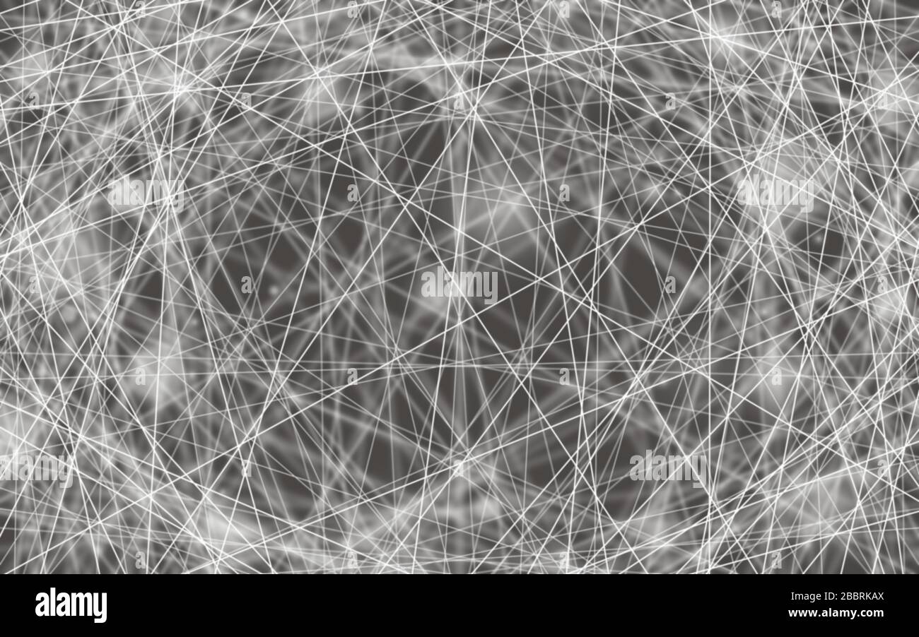 Vector illustration of online connectivity. Map of web connections and ...