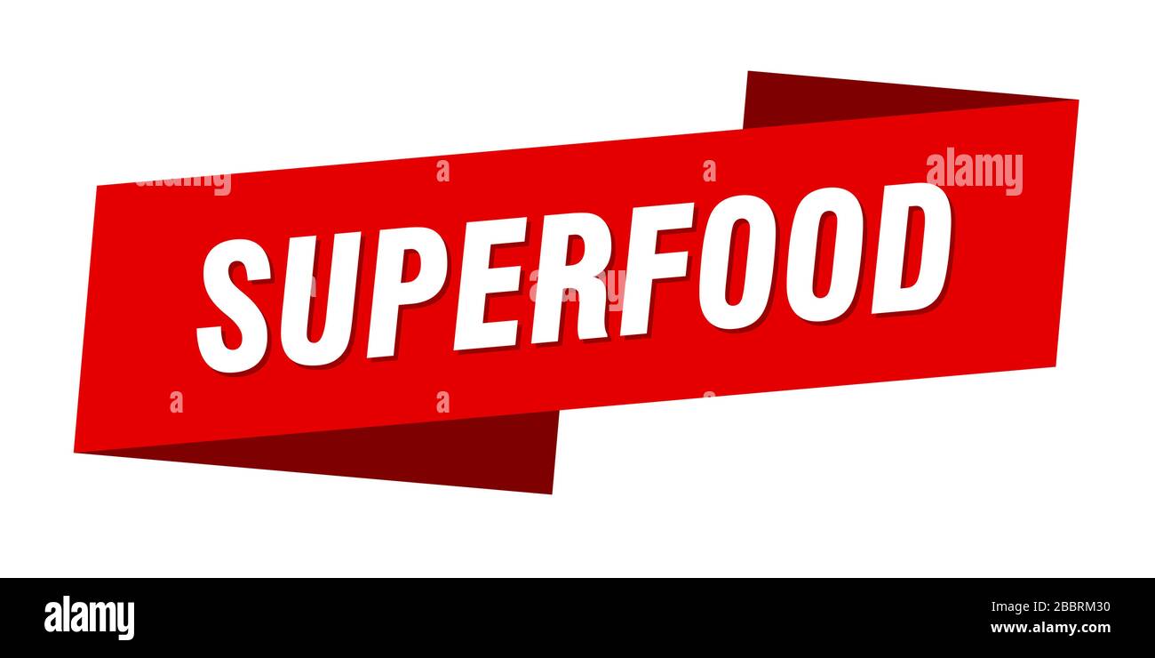 superfood banner template. superfood ribbon label sign Stock Vector ...