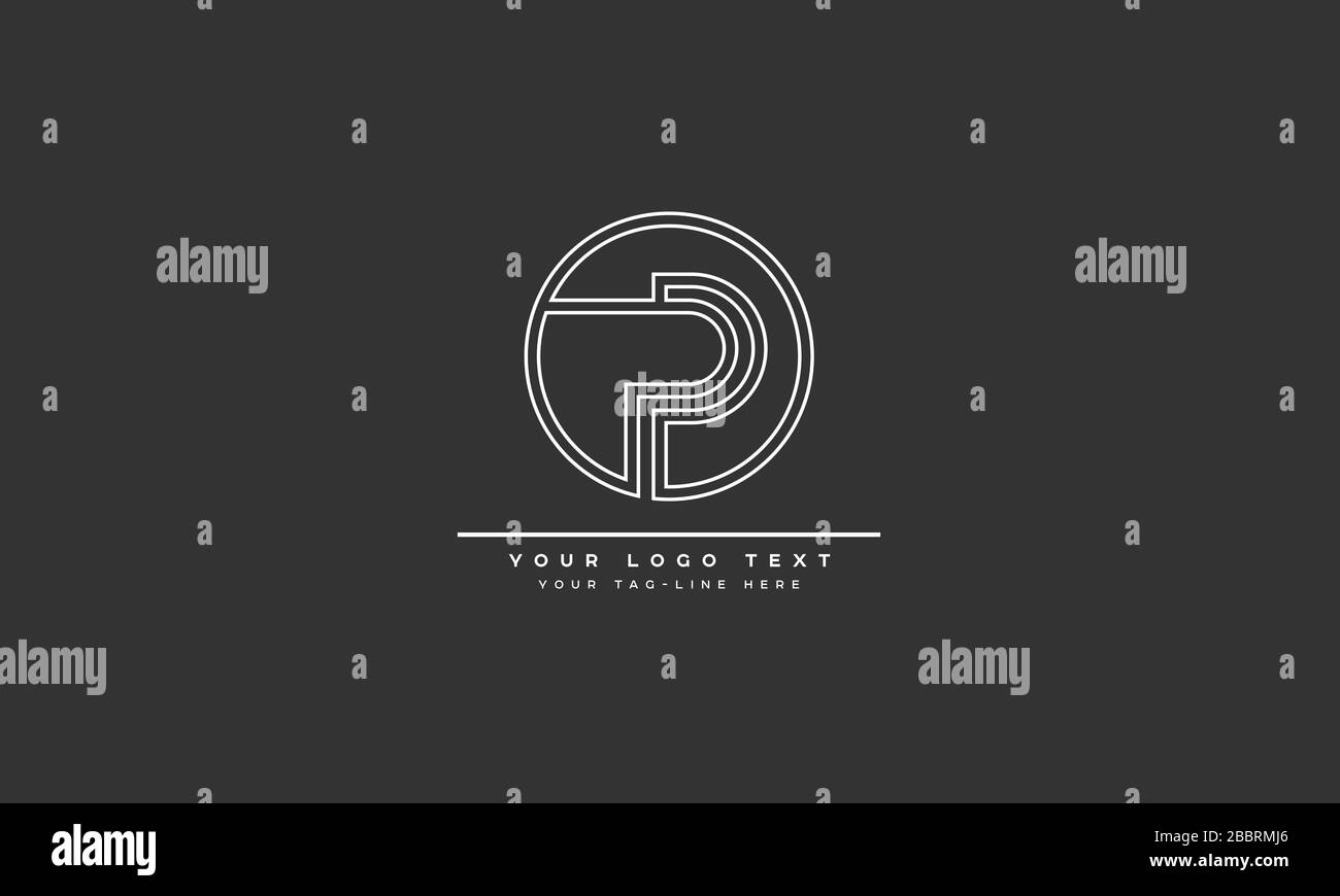 ABSTRACT LOGO P, PP ALPHABET LETTERS DESIGN Stock Vector Image & Art ...
