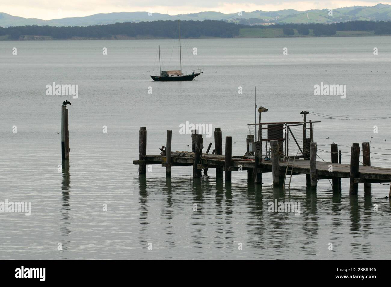 China Camp Village pier, China Camp State Park, California Stock Photo ...