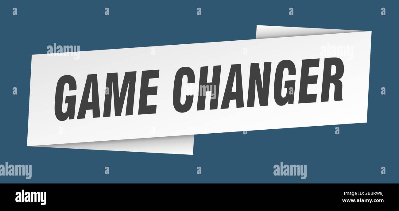 game changer banner template. game changer ribbon label sign Stock ...